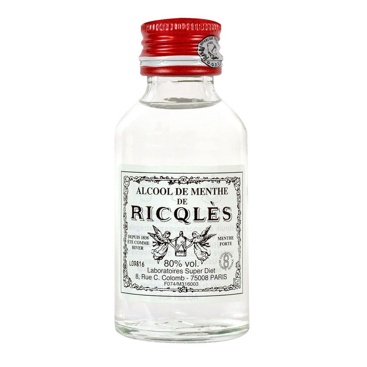 Ricqles Alcool Menth Fl 50Ml - Pharmacie Paque Grandvilliers